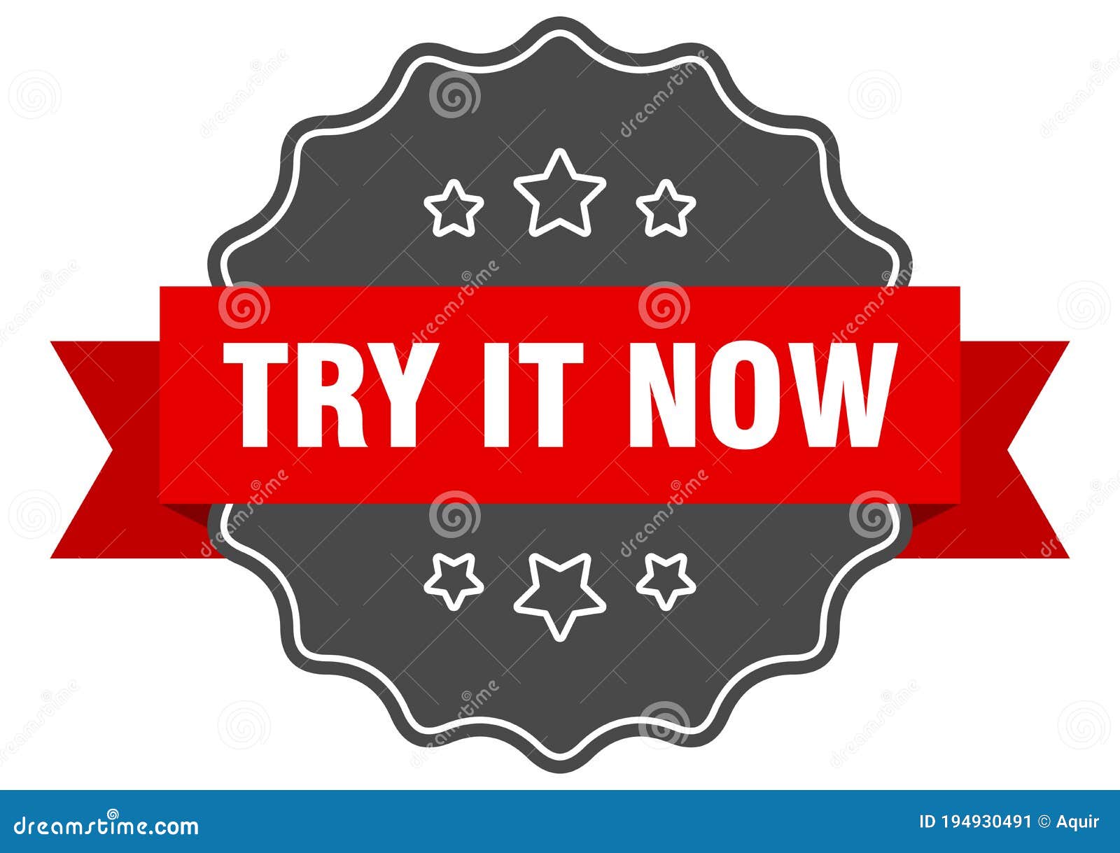 Try it Now Label. Try it Now Isolated Seal. Sticker. Sign Stock Vector ...