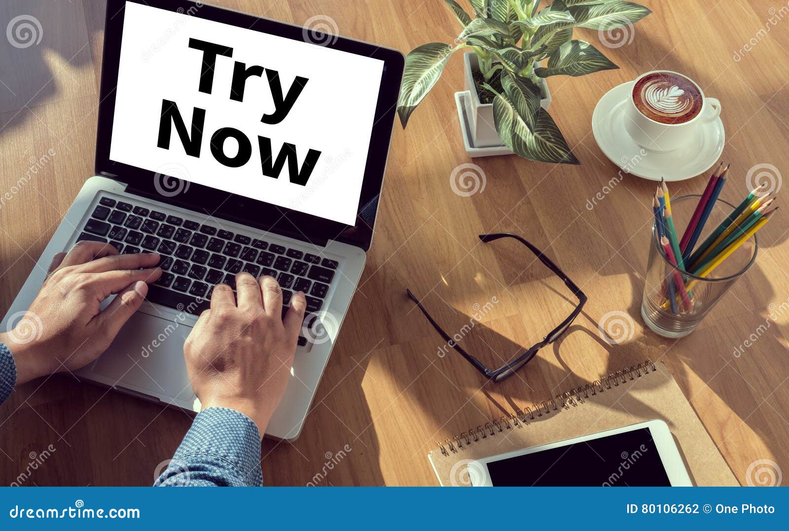 Try Now New Things Try it Just Try Stock Photo - Image of choice ...