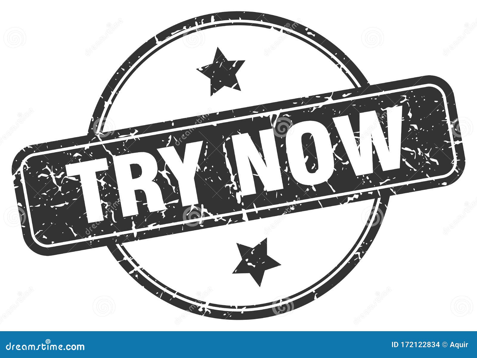 Try Now Stamp. Try Now Round Grunge Sign Stock Vector - Illustration of ...