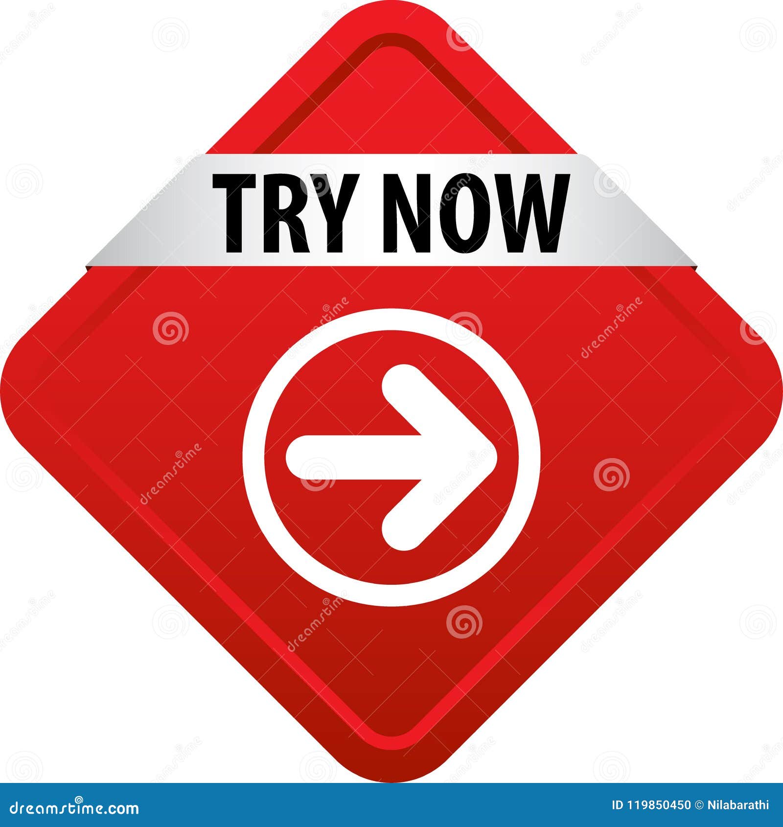 Try now web button stock illustration. Illustration of colorful - 119850450