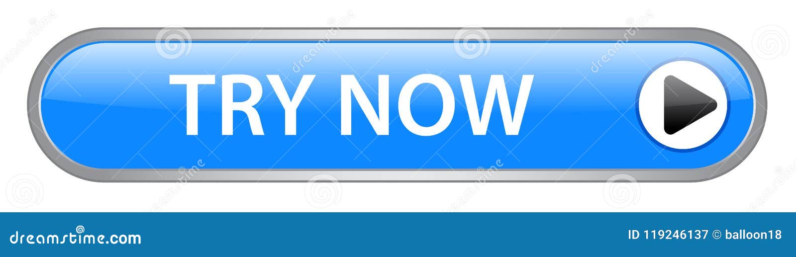 Try now button stock vector. Illustration of insignia - 119246137