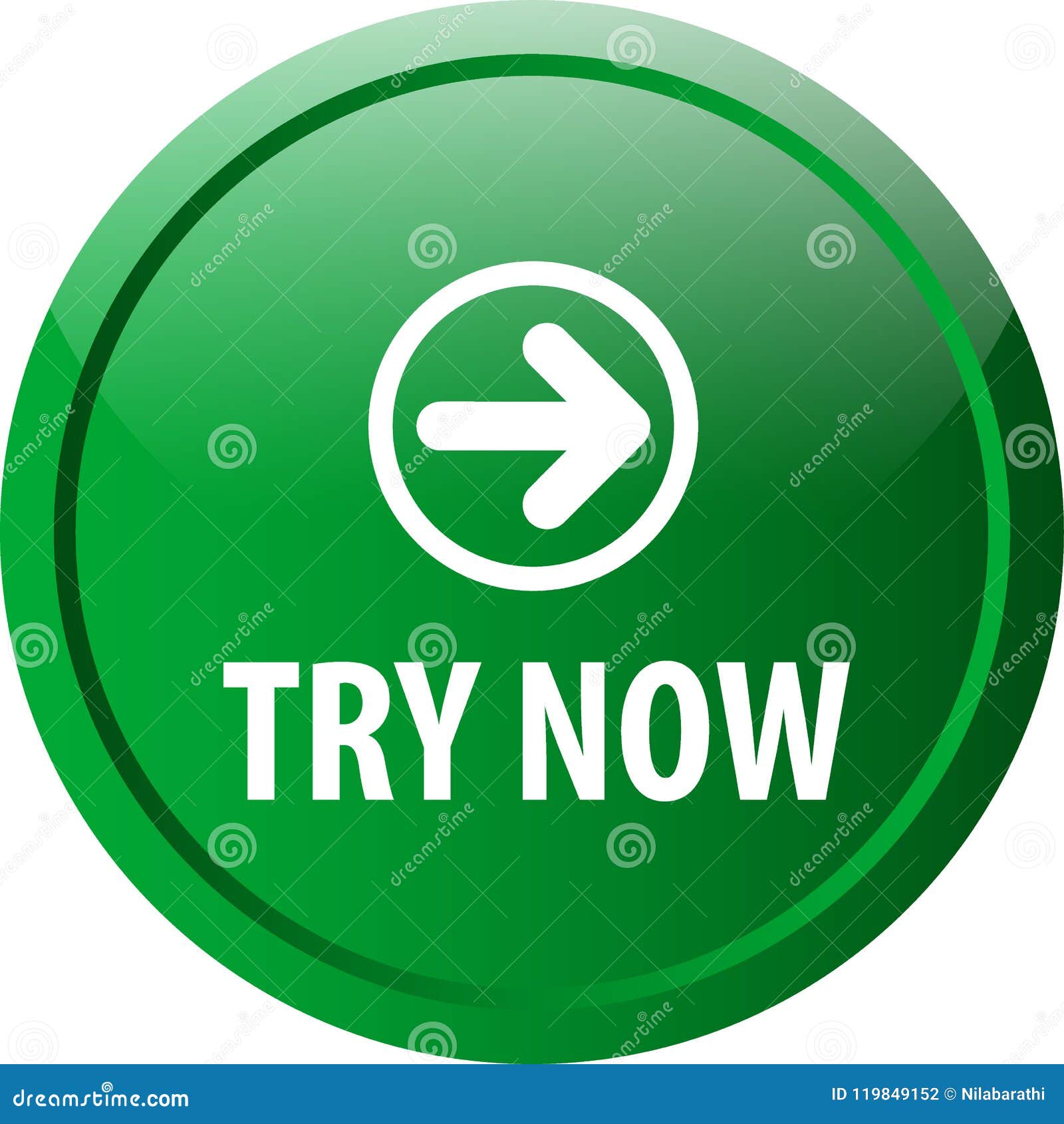 Try now web button icon stock illustration. Illustration of advertising ...