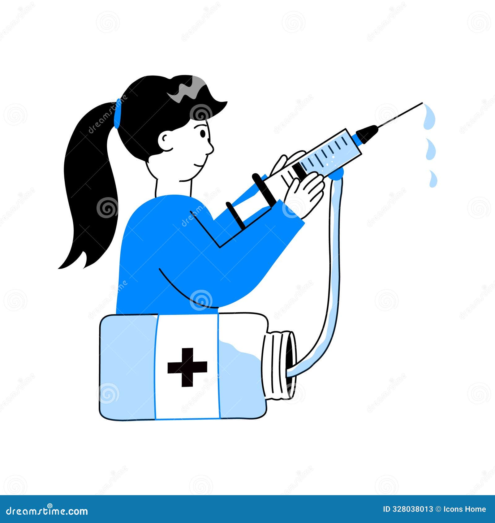 Try this Perfect Hand Drawn Illustration of Injection Stock ...