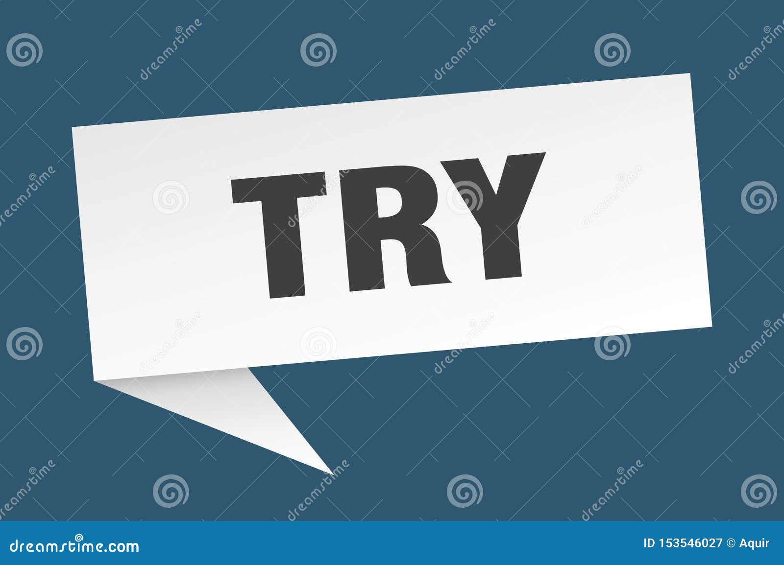 Try speech bubble. stock vector. Illustration of vector - 153546027