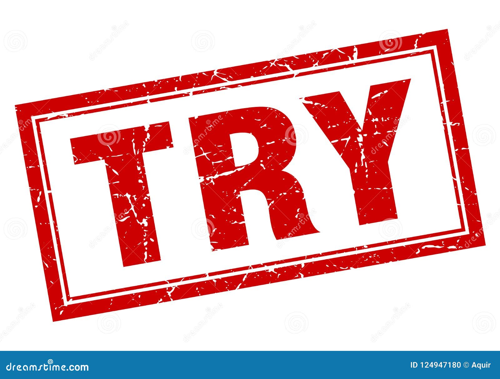 Try stamp stock vector. Illustration of grunge, vintage - 124947180