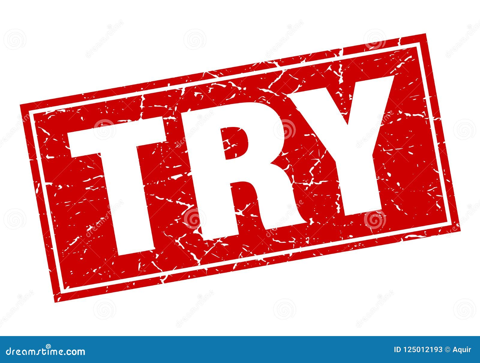 Try stamp stock vector. Illustration of white, template - 125012193