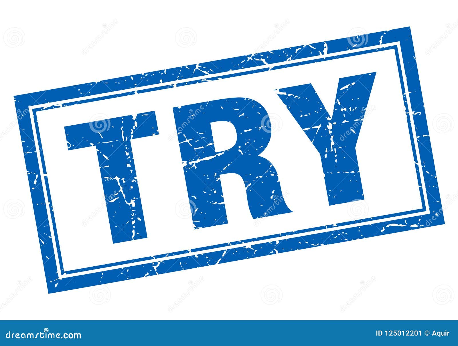 Try stamp stock vector. Illustration of square, scratched - 125012201