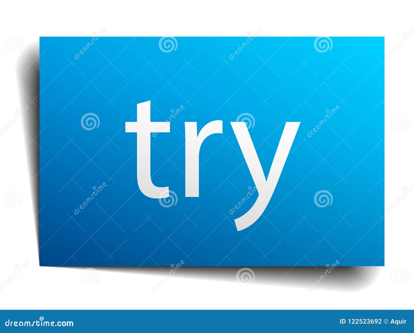 Try sign stock vector. Illustration of white, badge - 122523692