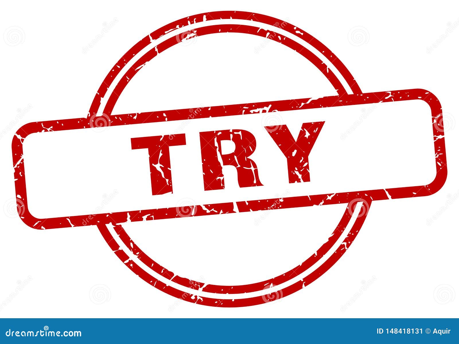 Try stamp stock vector. Illustration of label, background - 148418131