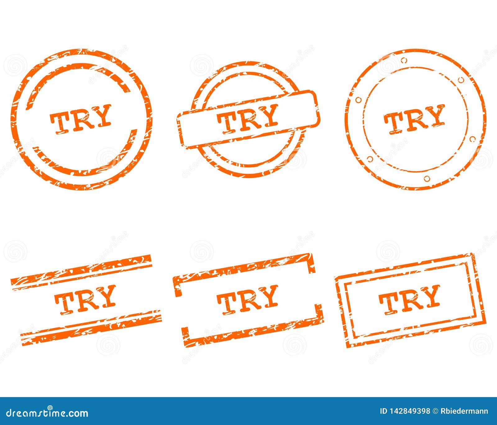 Try stamps stock vector. Illustration of grunge, seal - 142849398