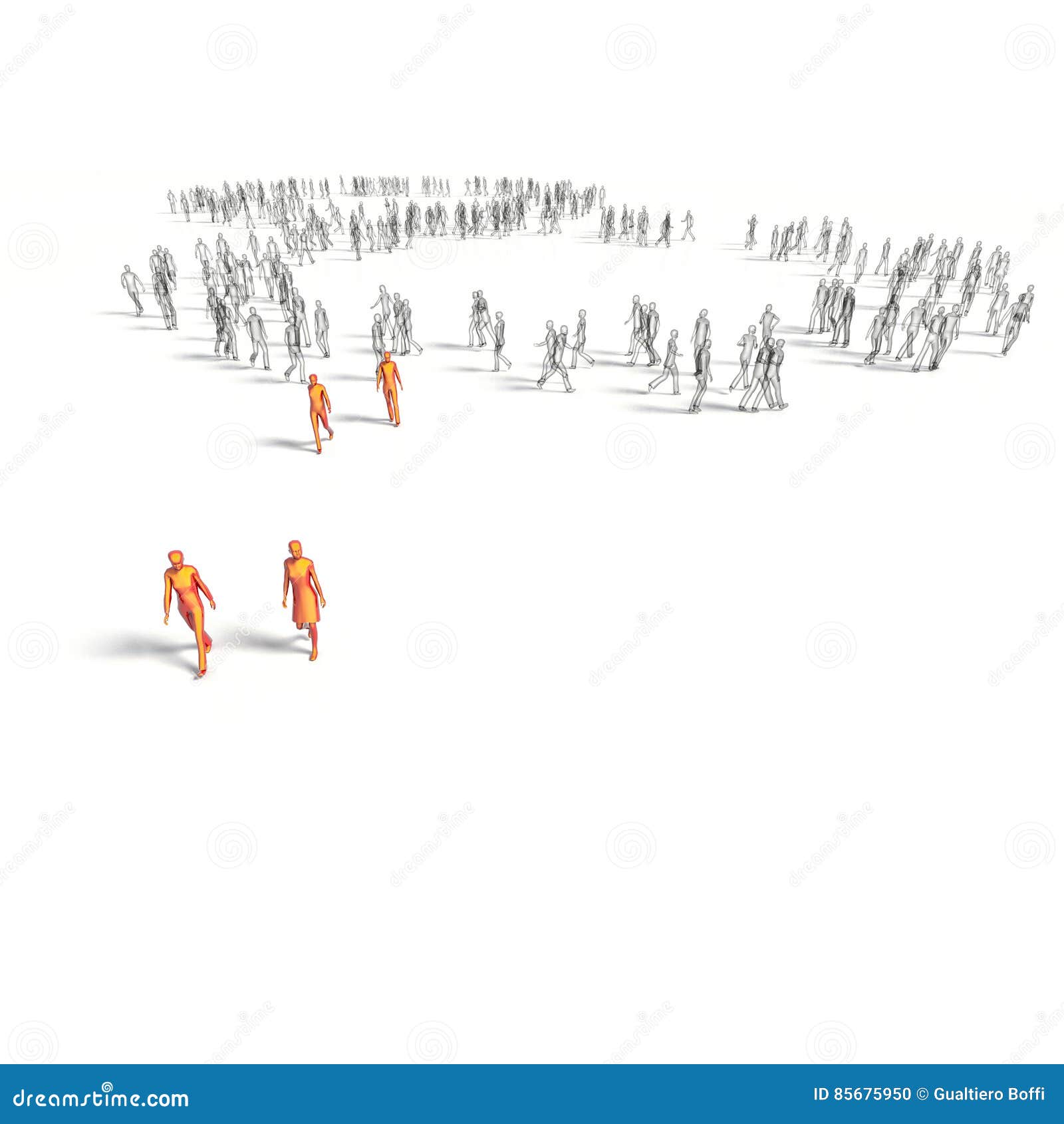 Try to be different stock illustration. Illustration of metaphor - 85675950