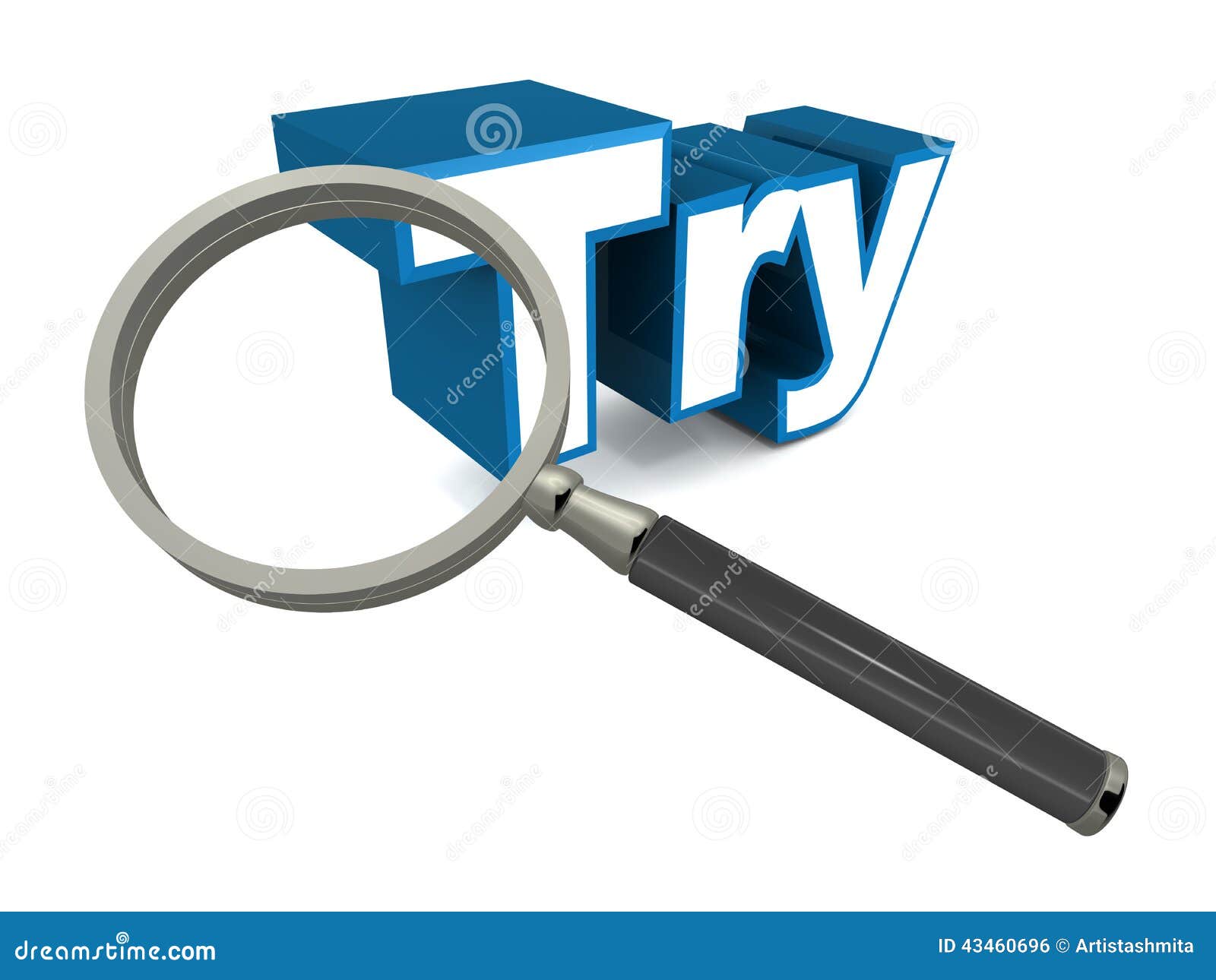 Try stock illustration. Illustration of trial, demonstration - 43460696