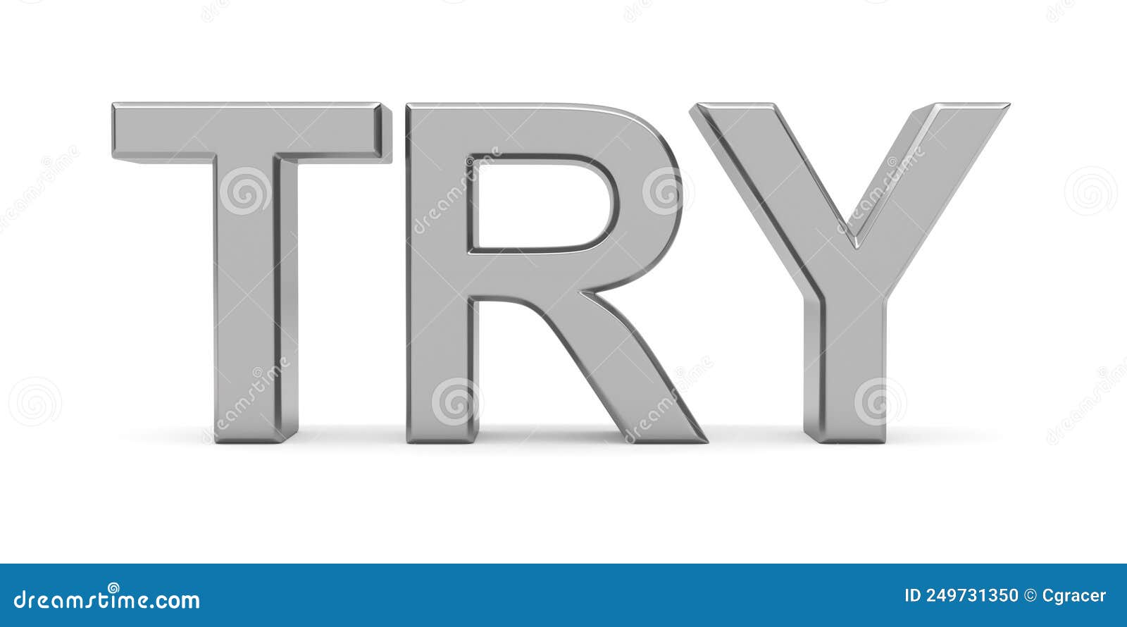 TRY Turkish Lira Currency Code Stock Illustration - Illustration of ...