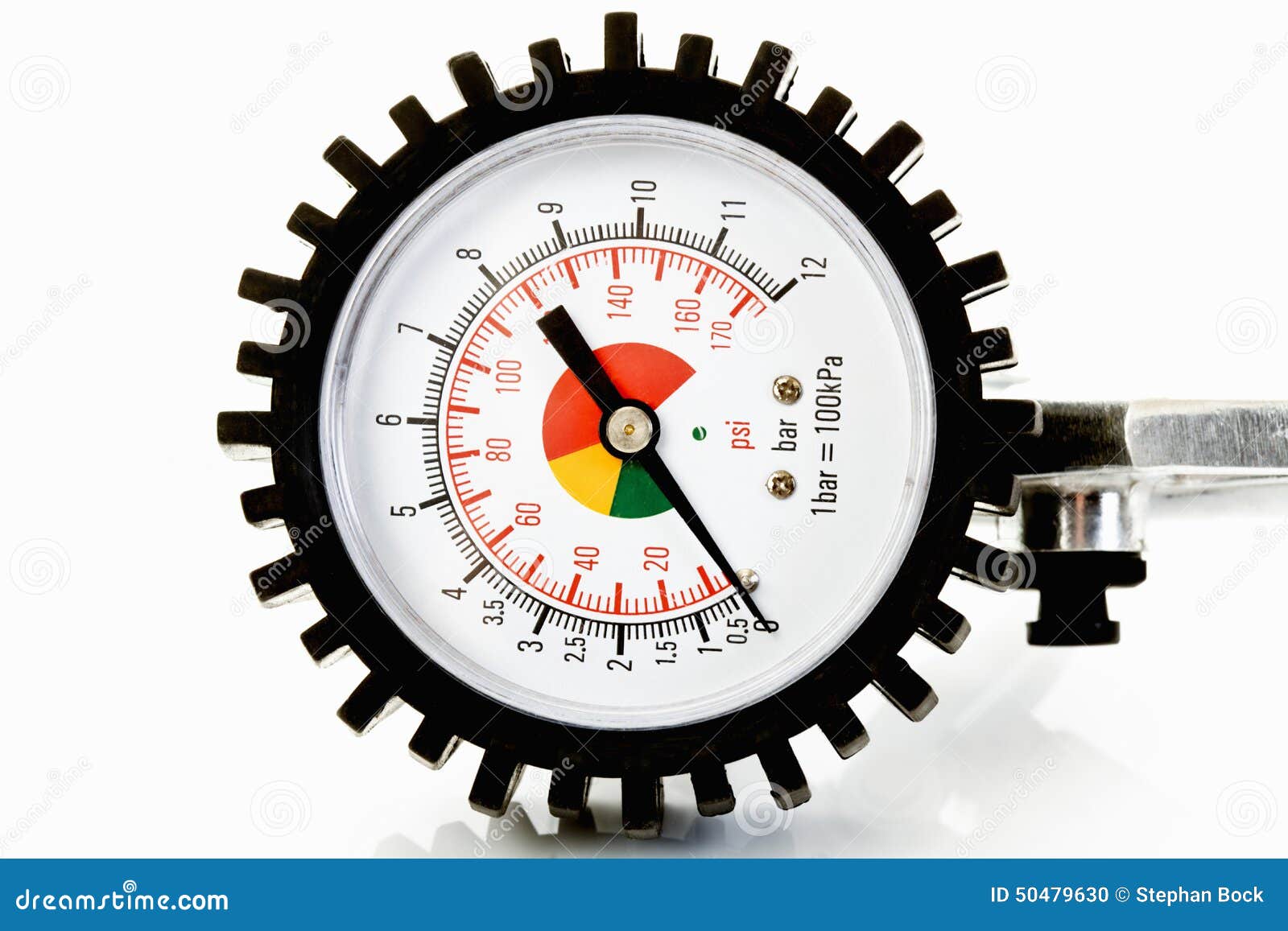 Tryckmätare Manometer, Lufttryck Som Mäter Skalan Arkivfoto - Bild av tryck, mätare: 50479630