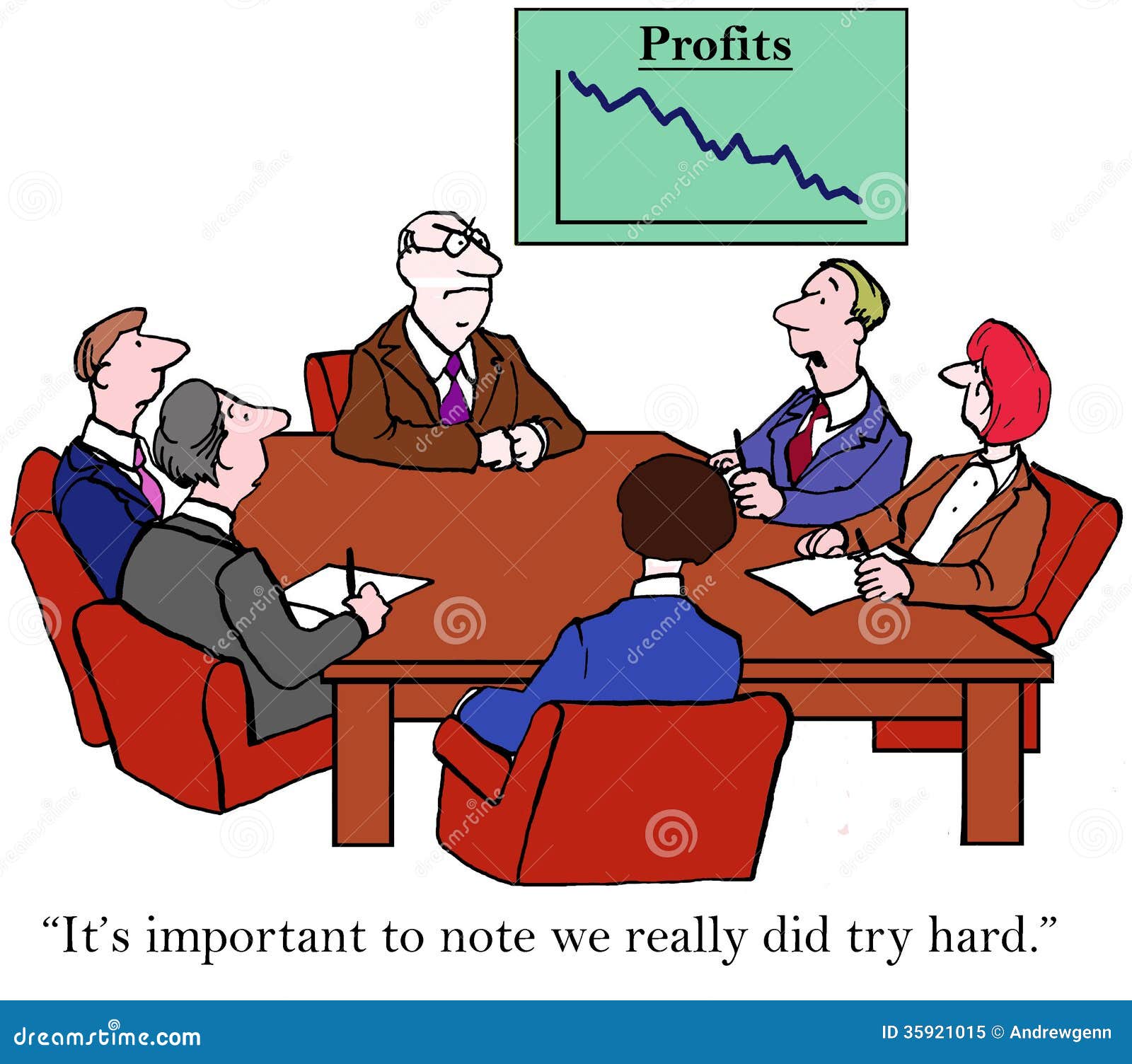 We really are Trying Hard Despite Sales Stock Illustration ...