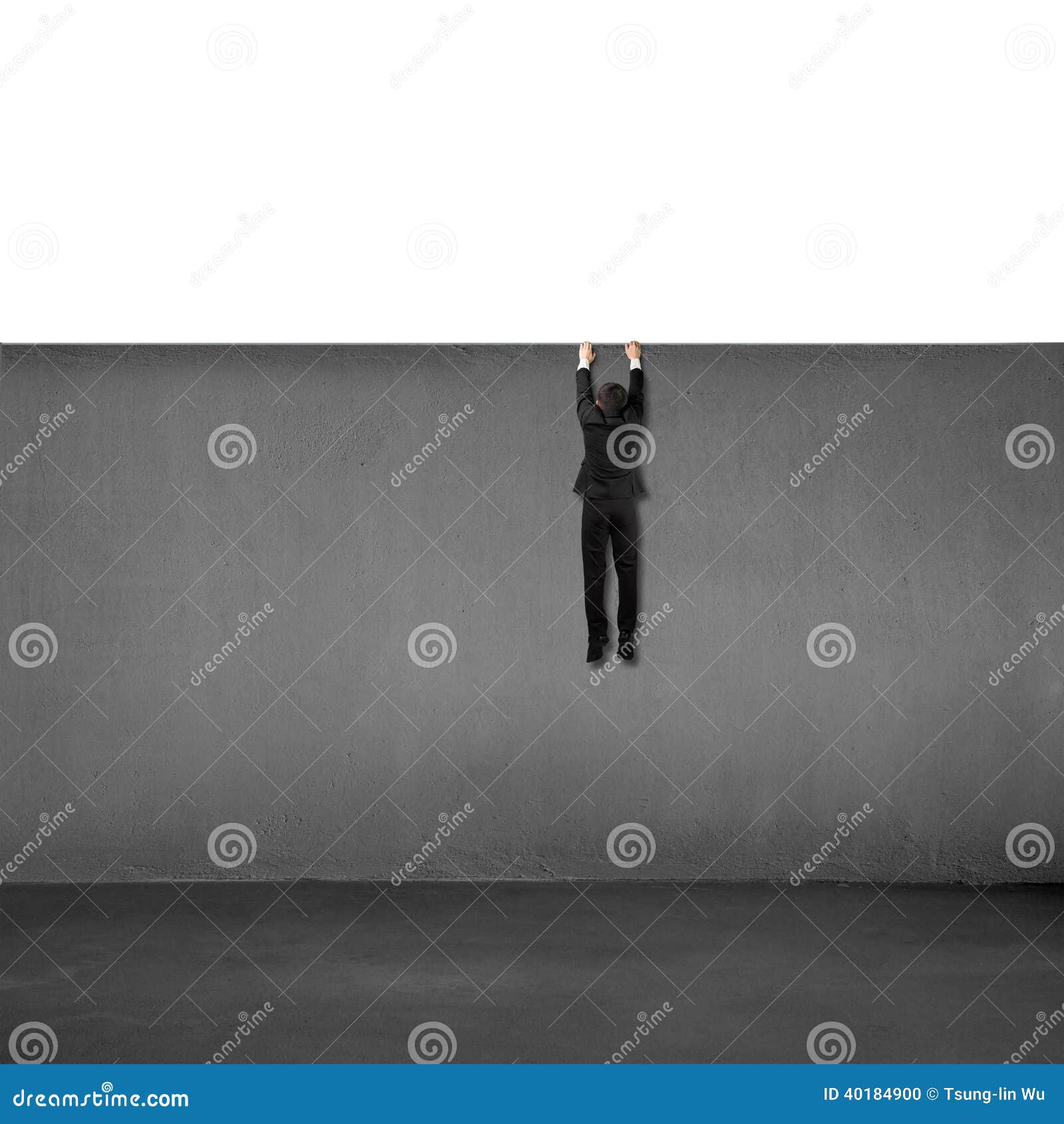 Trying to climb over wall stock photo. Image of human - 40184900