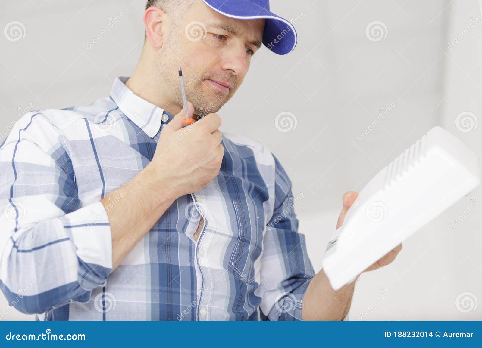 Trying To Fix Broken Device Stock Photo - Image of cooler, electronic ...