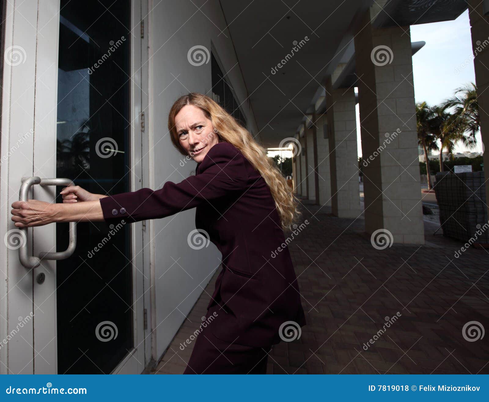 Trying to get in stock photo. Image of lady, pulling, businesswoman ...