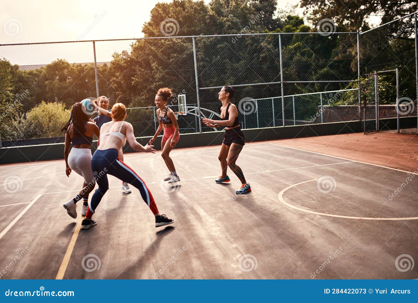 Trying To Get Through Cropped Shot Of A Diverse Group Of Sportswomen