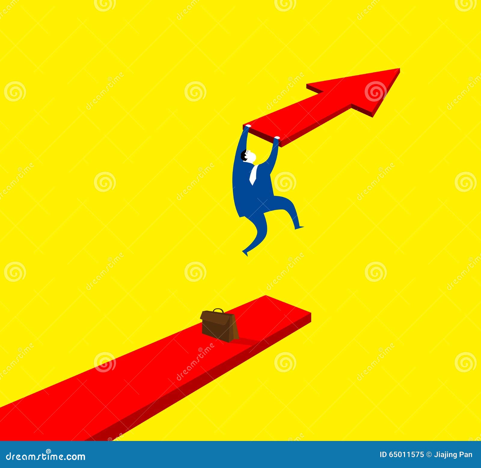 Trying to growing up stock illustration. Illustration of forward - 65011575