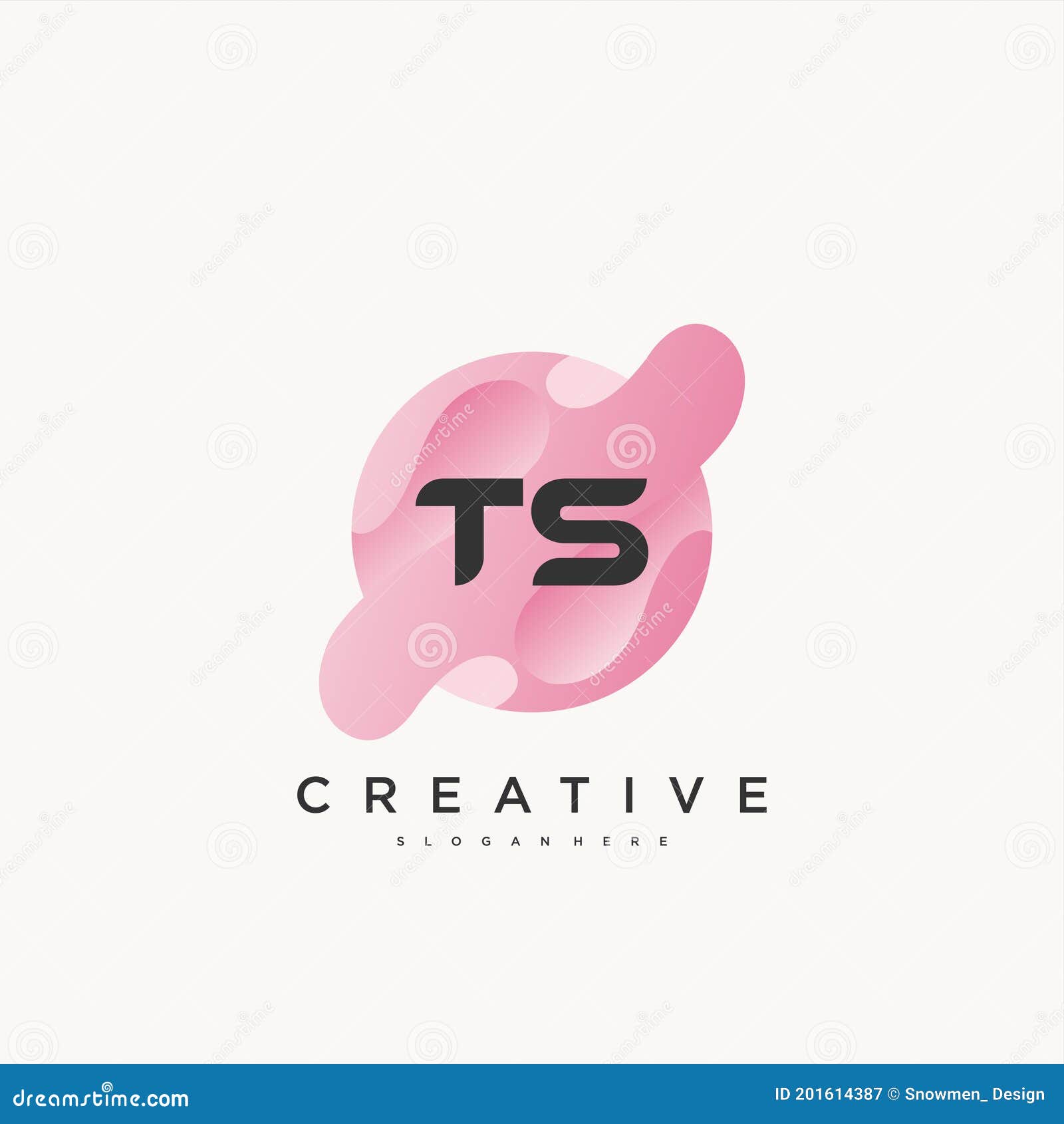 TS Initial Letter Colorful Logo Icon Design Template Elements Vector ...