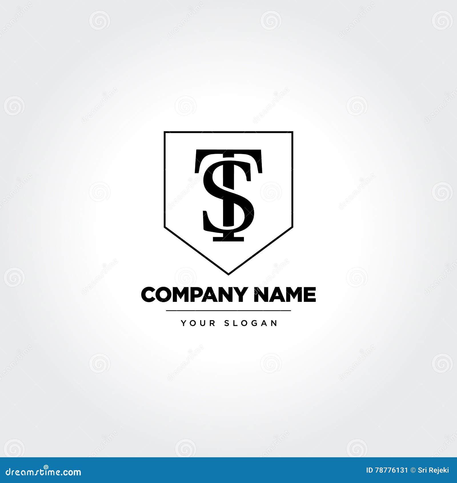 TS Initial Symbol in Circle Stock Vector - Illustration of elegant ...