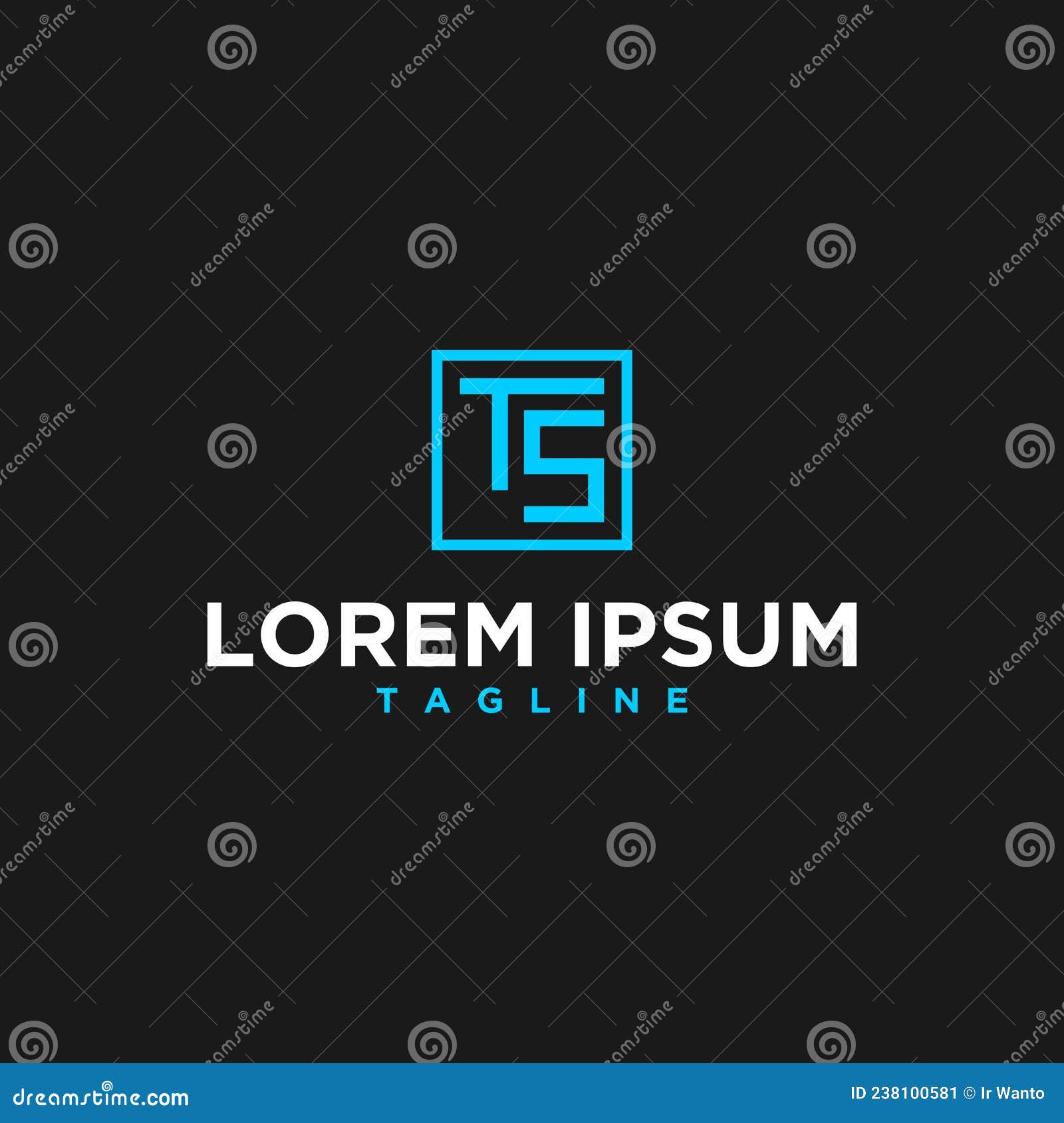 Ts Monogram Logo Design Inspiration Stock Vector - Illustration of ...