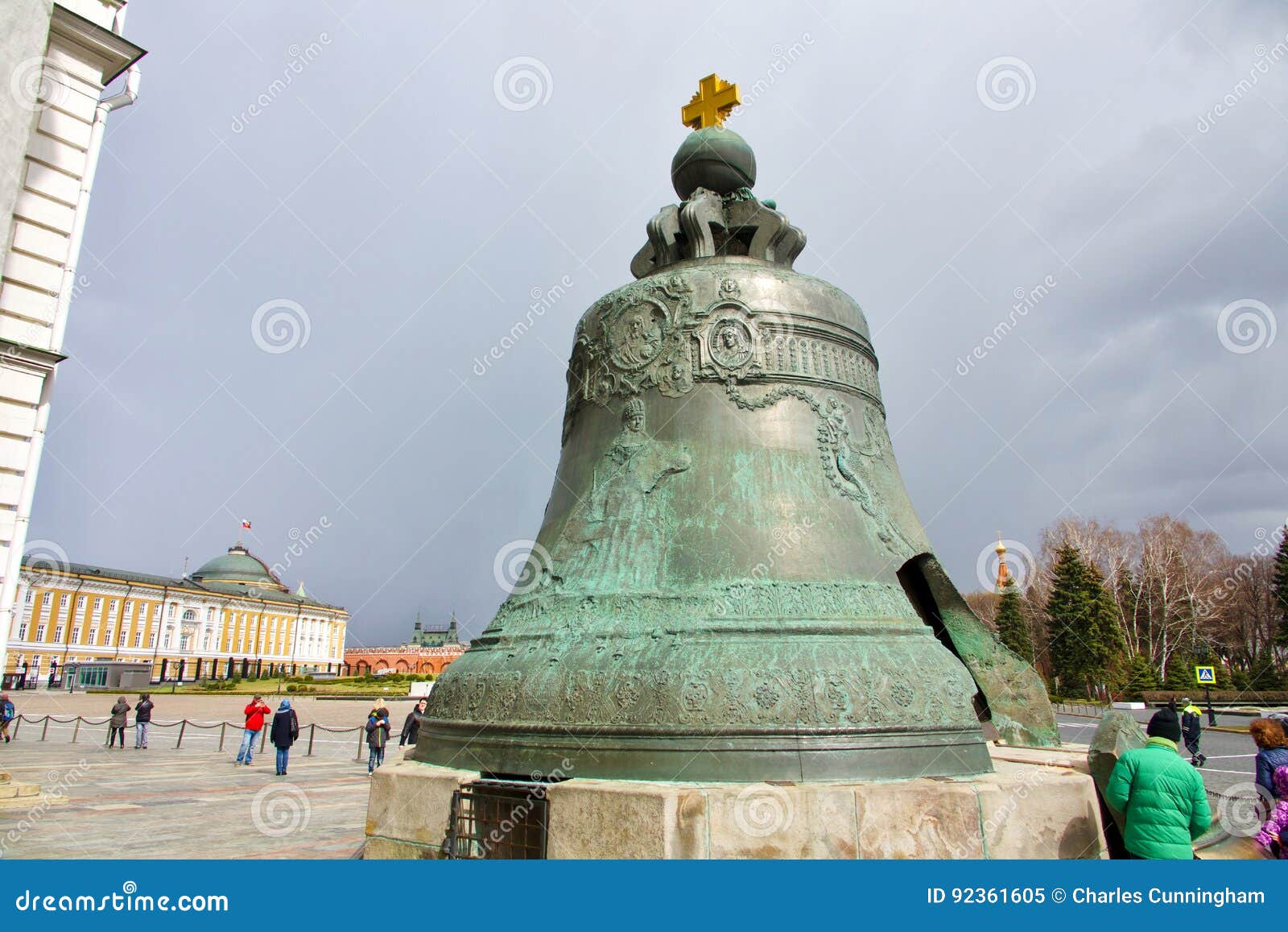 Tsar Bell, in the Kremlin in Moscow. Editorial Image - Image of soviets ...