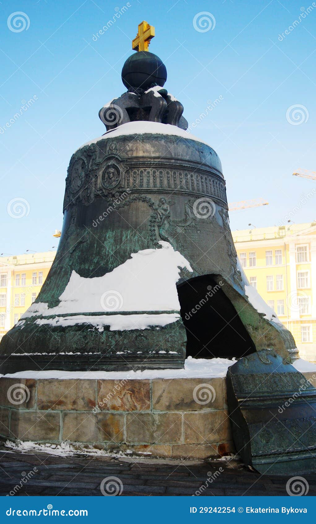 Tsar-Bell in Winter. Moscow Kremlin Stock Photo - Image of bell, city ...