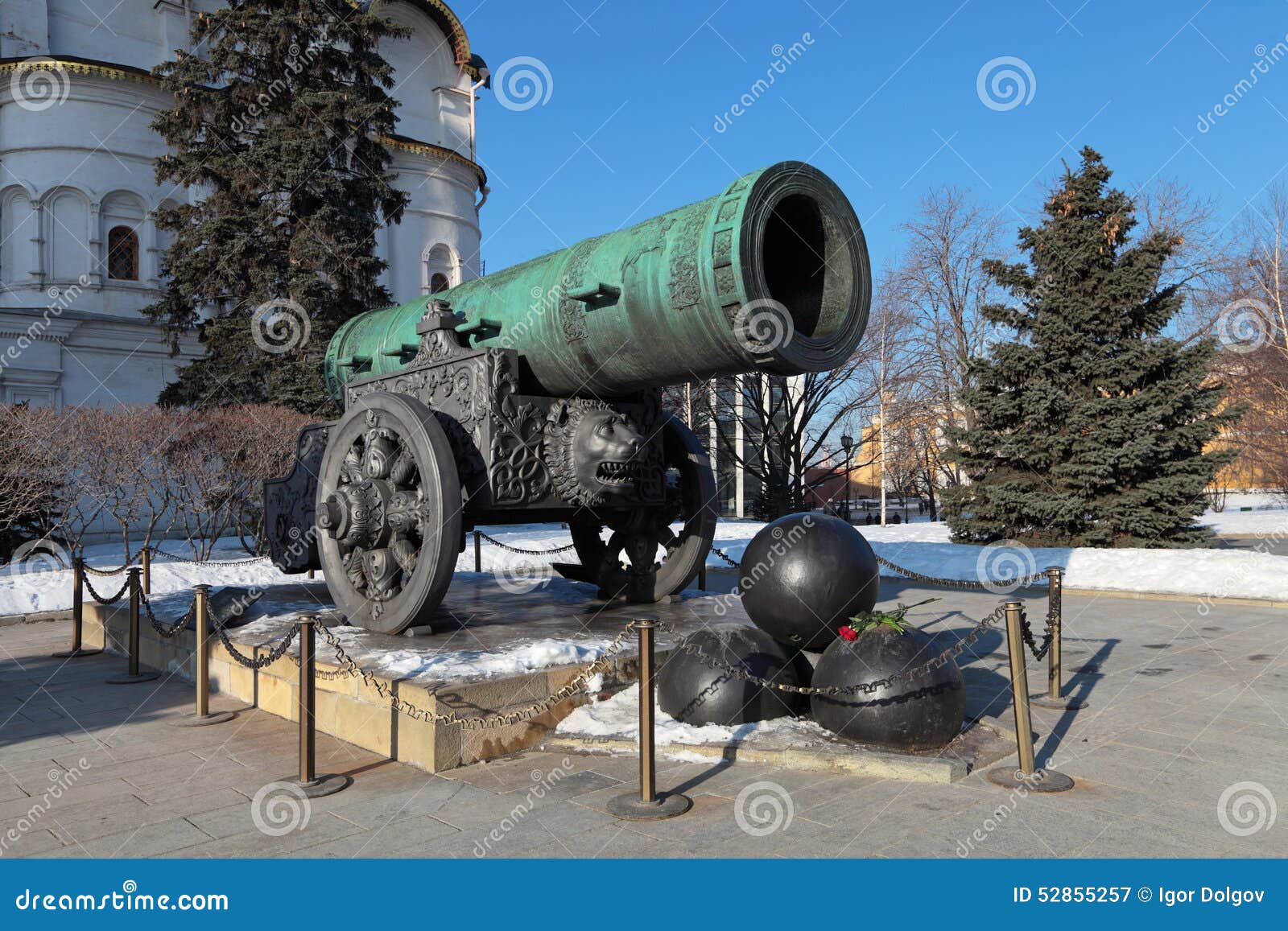 Tsar-pushka stock image. Image of cityscape, blue, city - 52855257