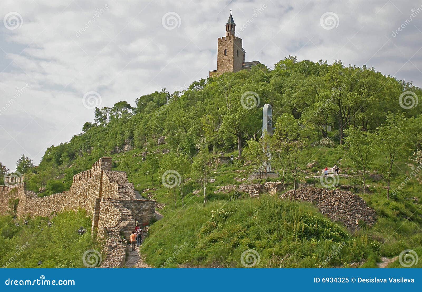 Tsarevets fortress stock image. Image of horizon, citadel - 6934325