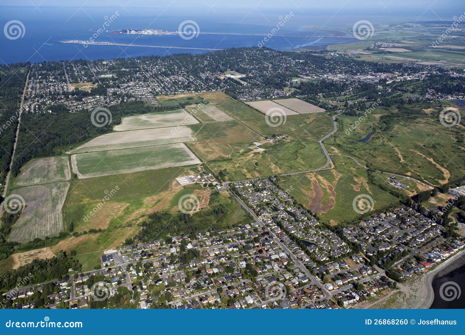 Tsawwassen and Point Roberts Stock Photo - Image of buildings, roberts ...