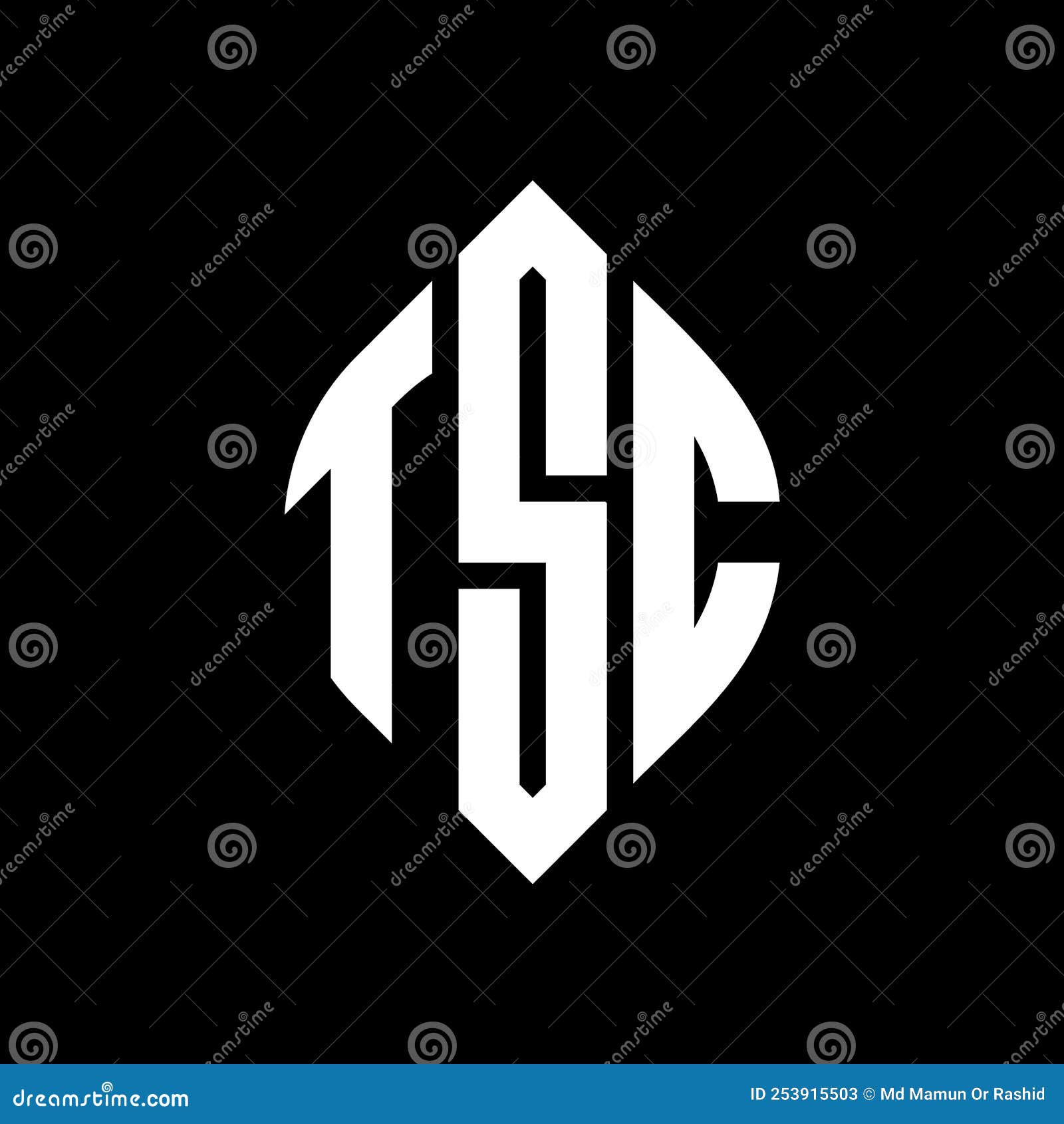 TSC Circle Letter Logo Design with Circle and Ellipse Shape. TSC ...