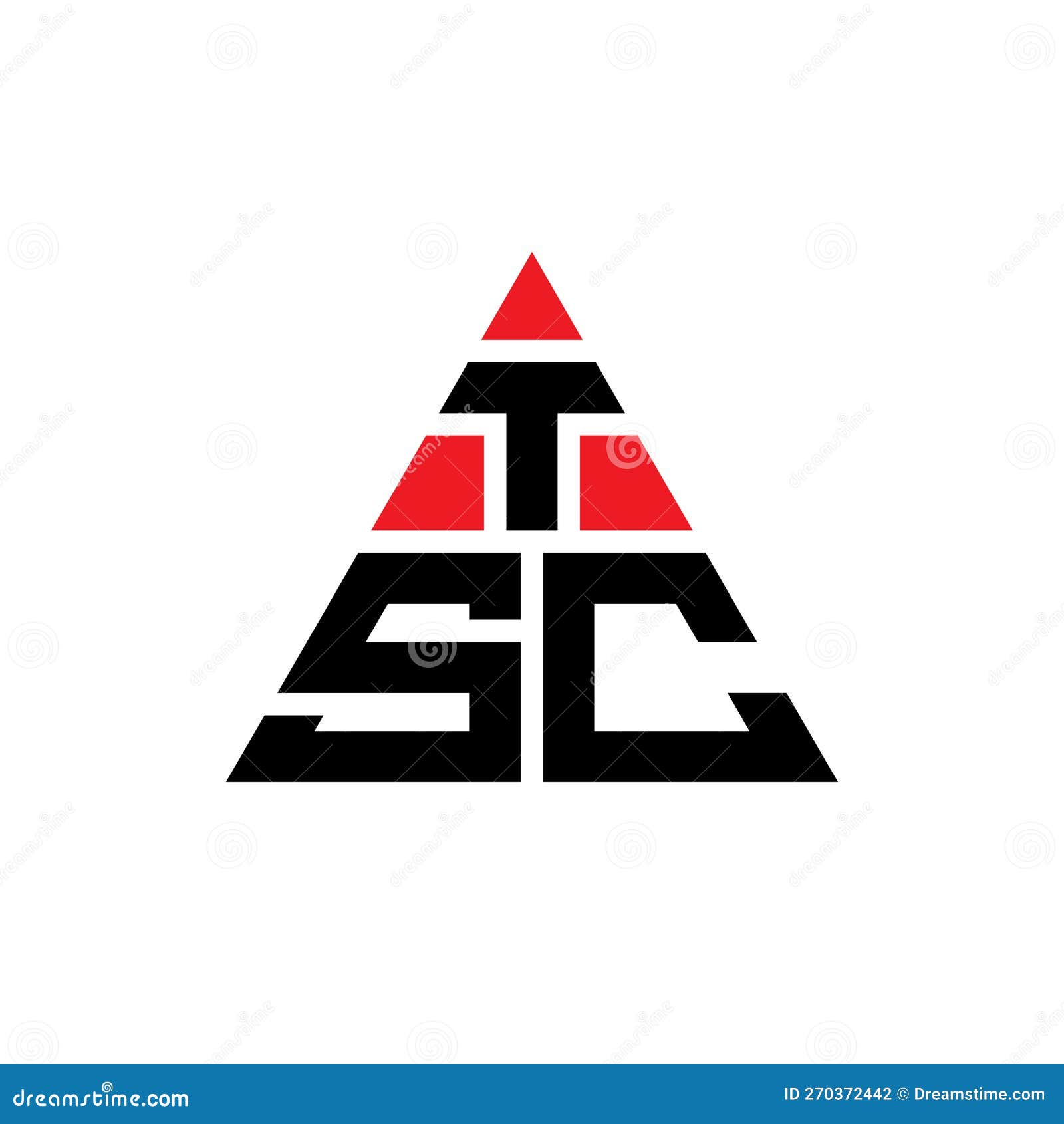 TSC Triangle Letter Logo Design with Triangle Shape. TSC Triangle Logo ...
