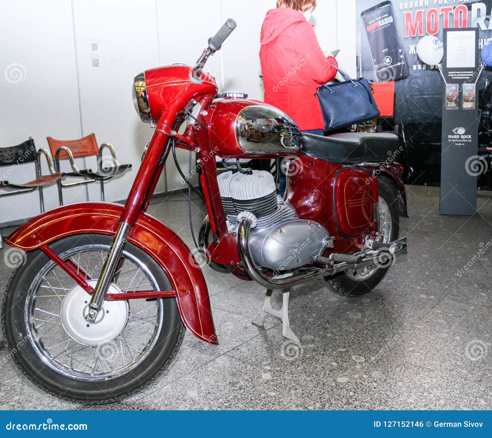 Tschechisches Retro- Motorrad Java Redaktionelles Foto - Bild von ...