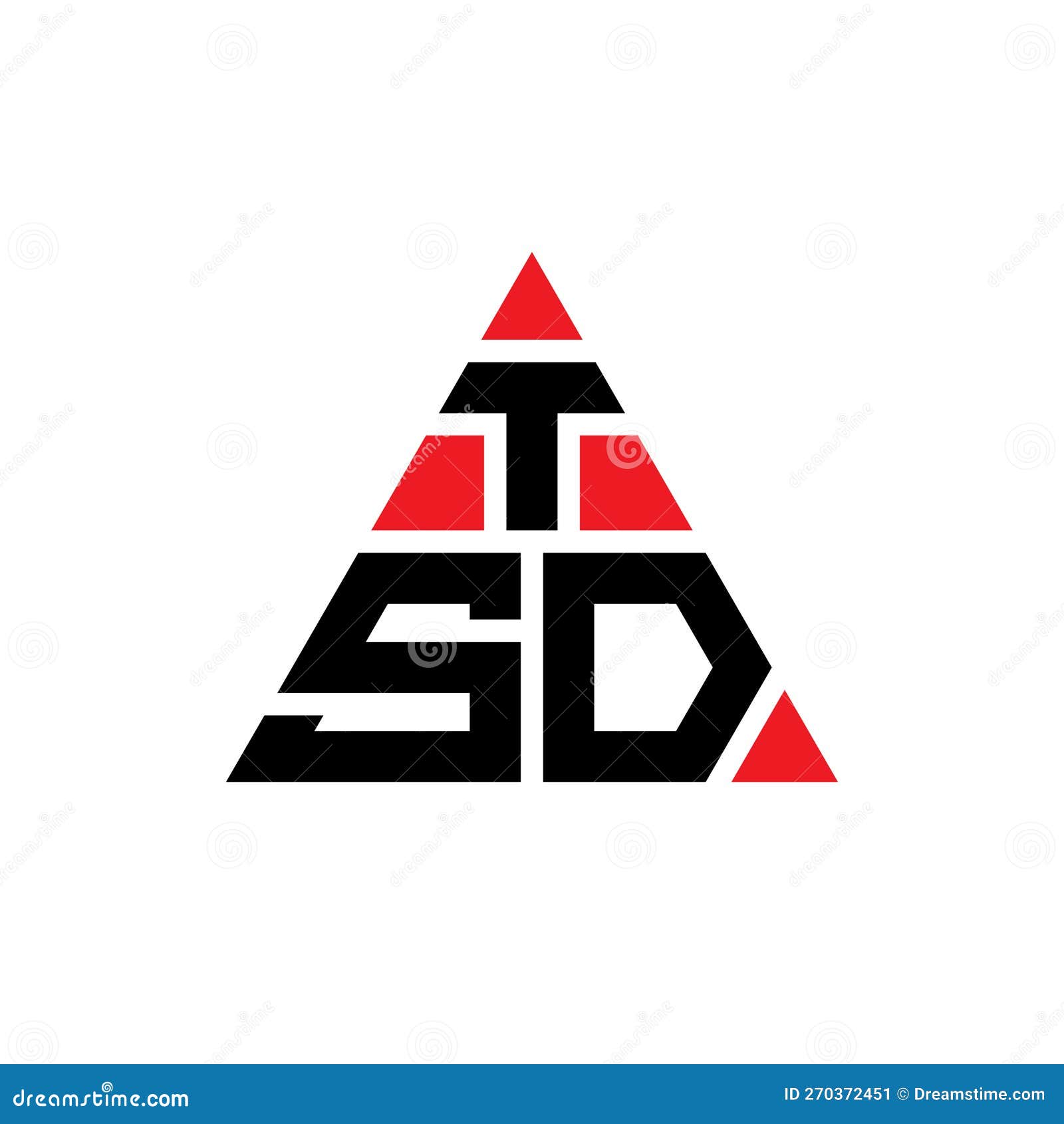 TSD Triangle Letter Logo Design with Triangle Shape. TSD Triangle Logo ...