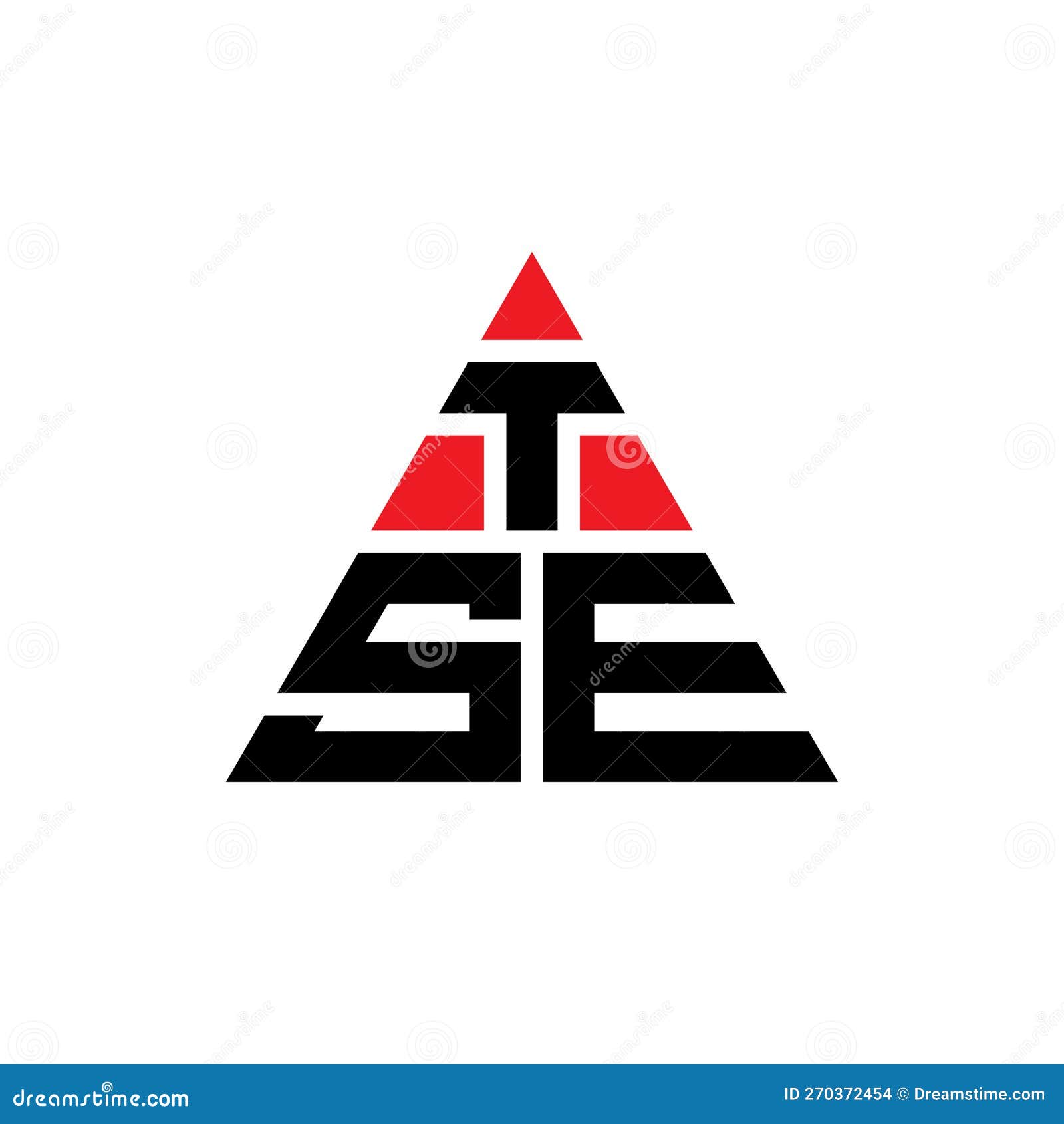 TSE Triangle Letter Logo Design with Triangle Shape. TSE Triangle Logo ...