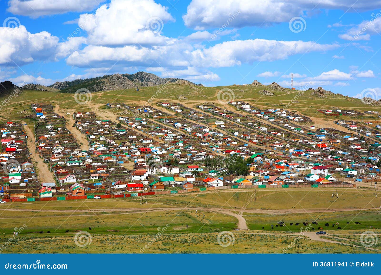 Tsetserleg City, Mongolia stock image. Image of mongolia - 36811941