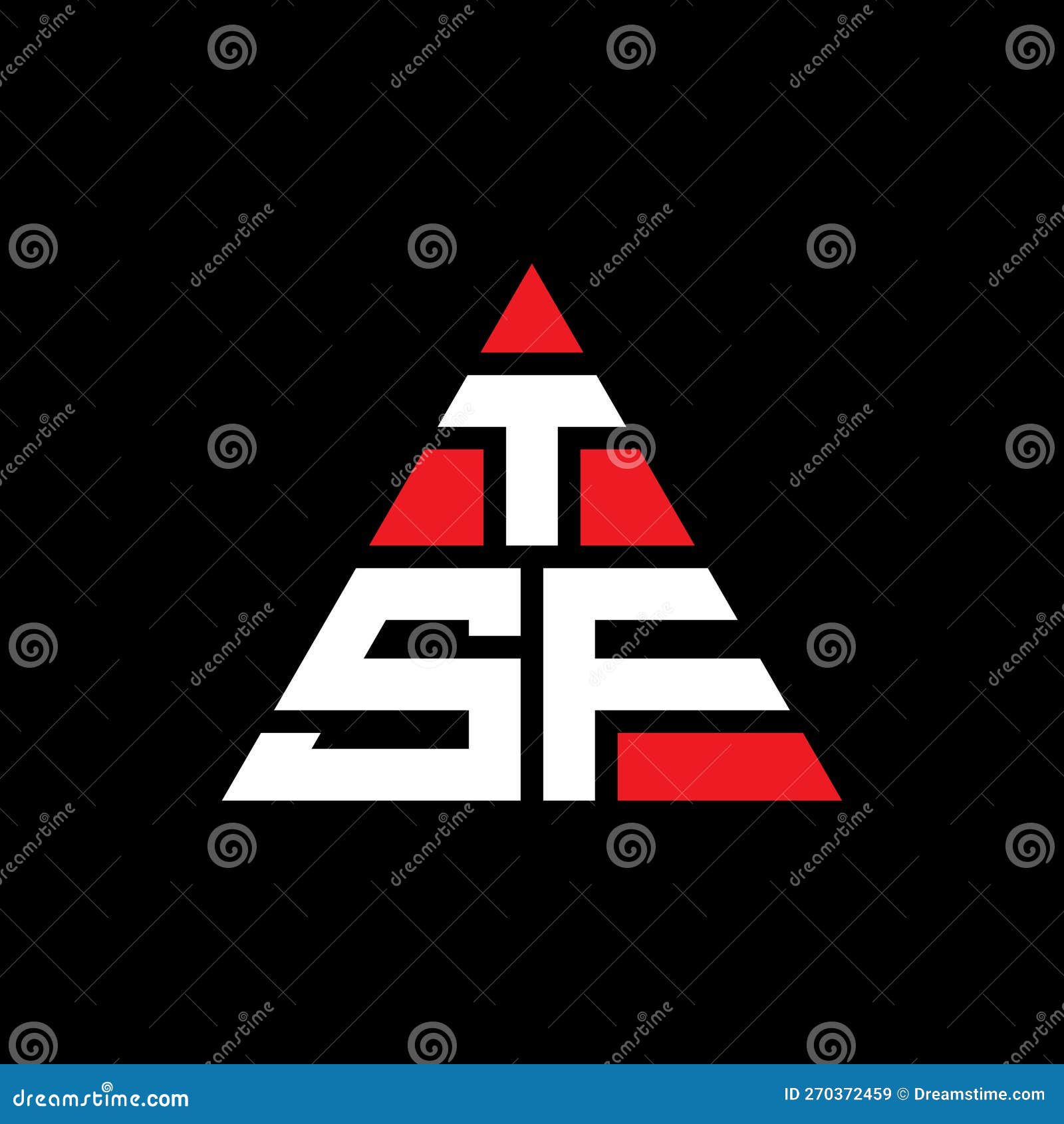 TSF Triangle Letter Logo Design with Triangle Shape. TSF Triangle Logo ...