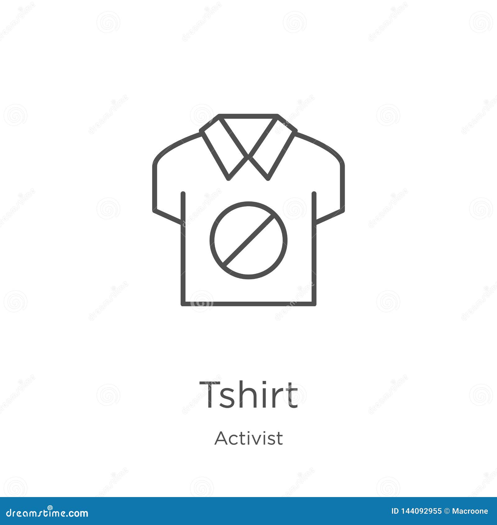 Tshirt Icon Vector From Activist Collection Thin Line Tshirt Outline