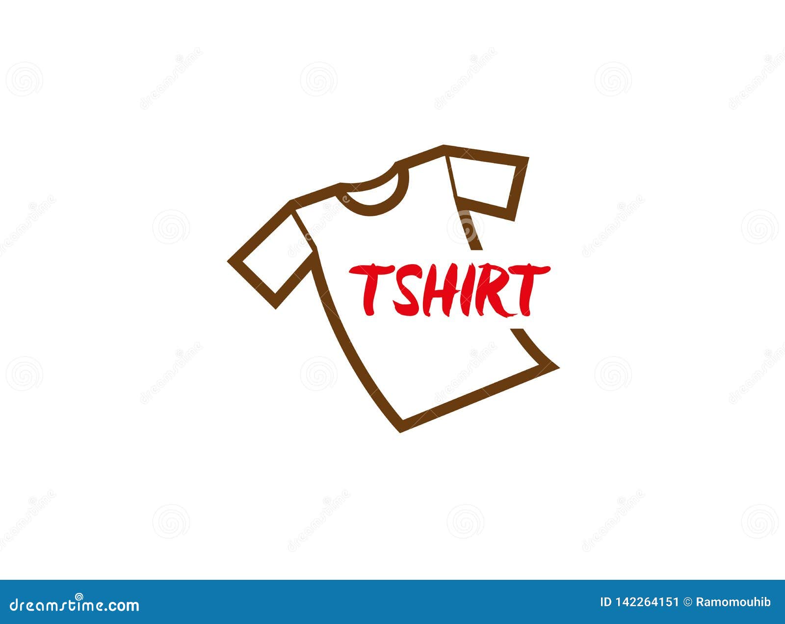 Tshirt Simple Tee with Text for Logo Stock Illustration - Illustration ...