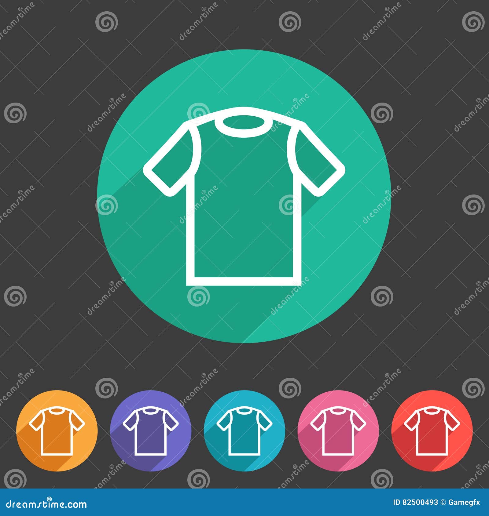 Tshirt T-shirt Tee Icon Flat Web Sign Symbol Logo Label Stock Vector ...