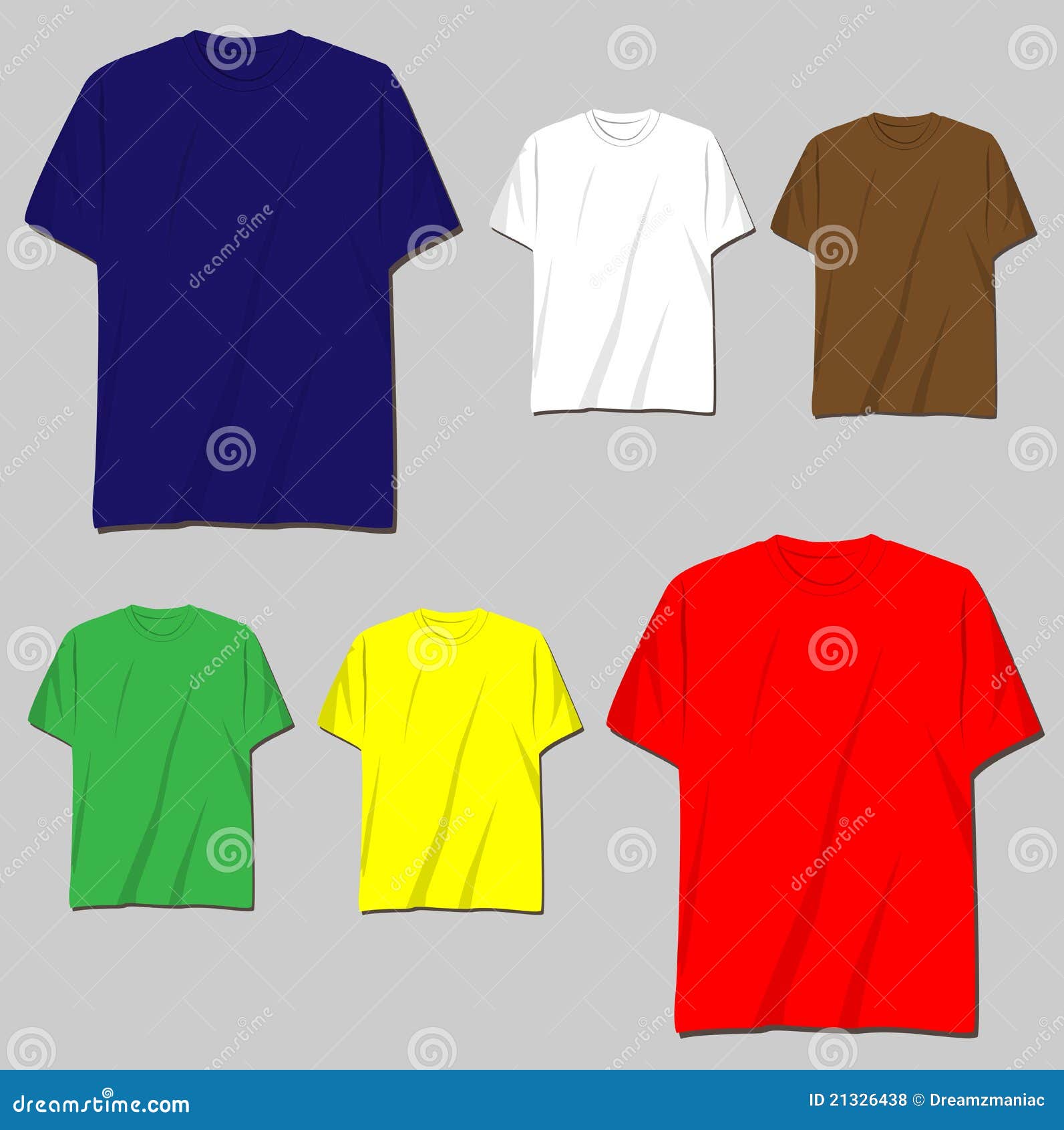 Tshirt templates stock vector. Illustration of fabric - 21326438