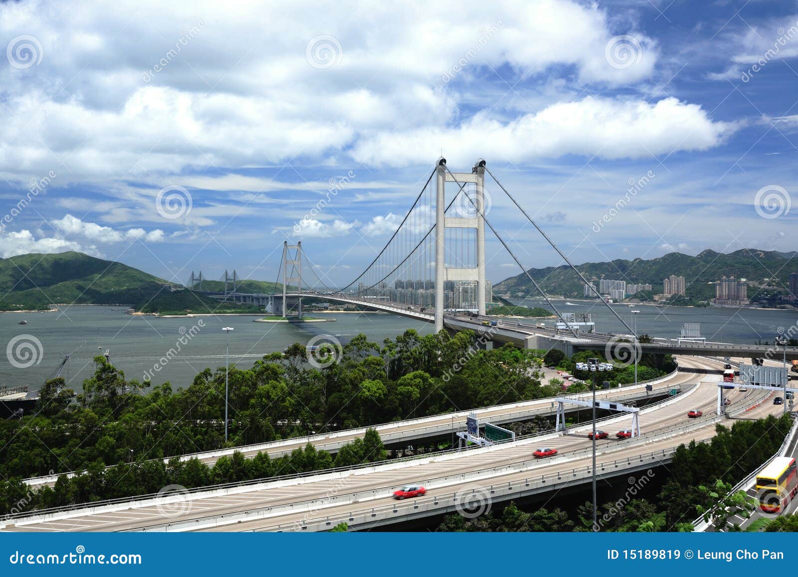 Tsing Ma Bridge stock image. Image of cityscape, blur - 15189819
