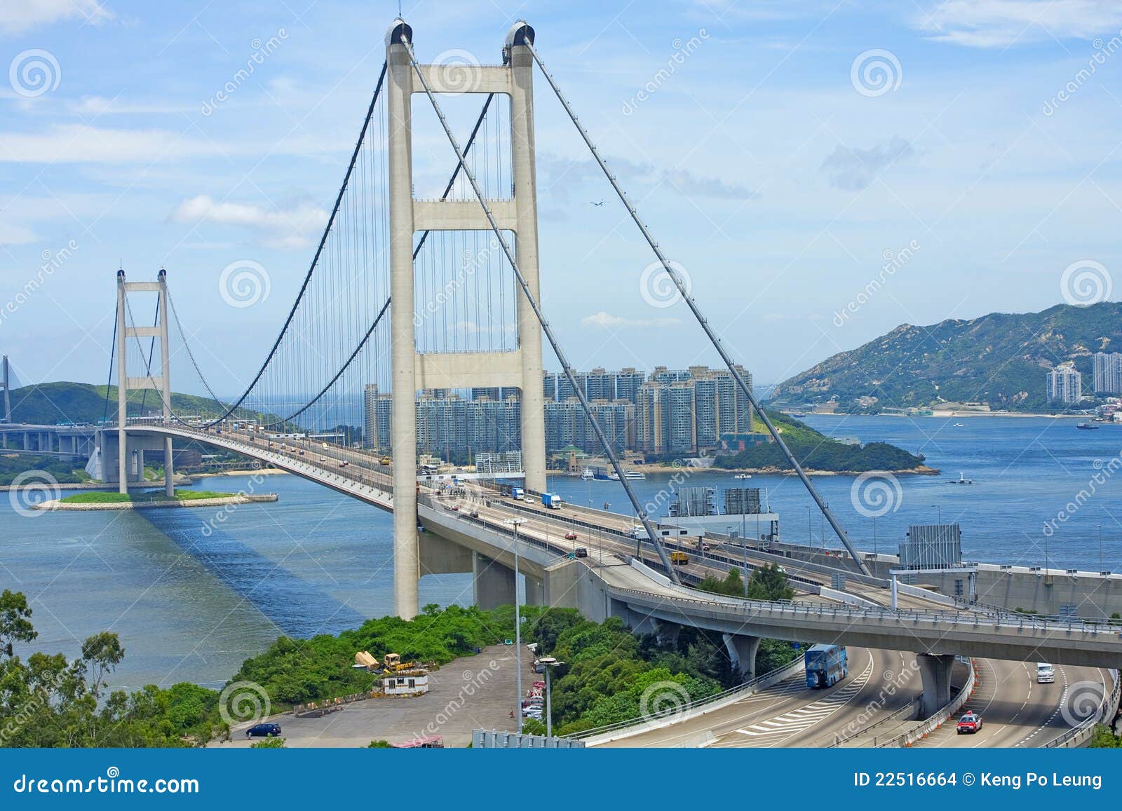 Tsing Ma Bridge stock photo. Image of architecture, light - 22516664