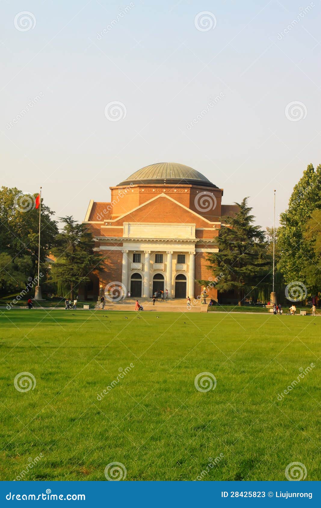 Tsinghua University Campus Scenery in Beijing Stock Image - Image of ...