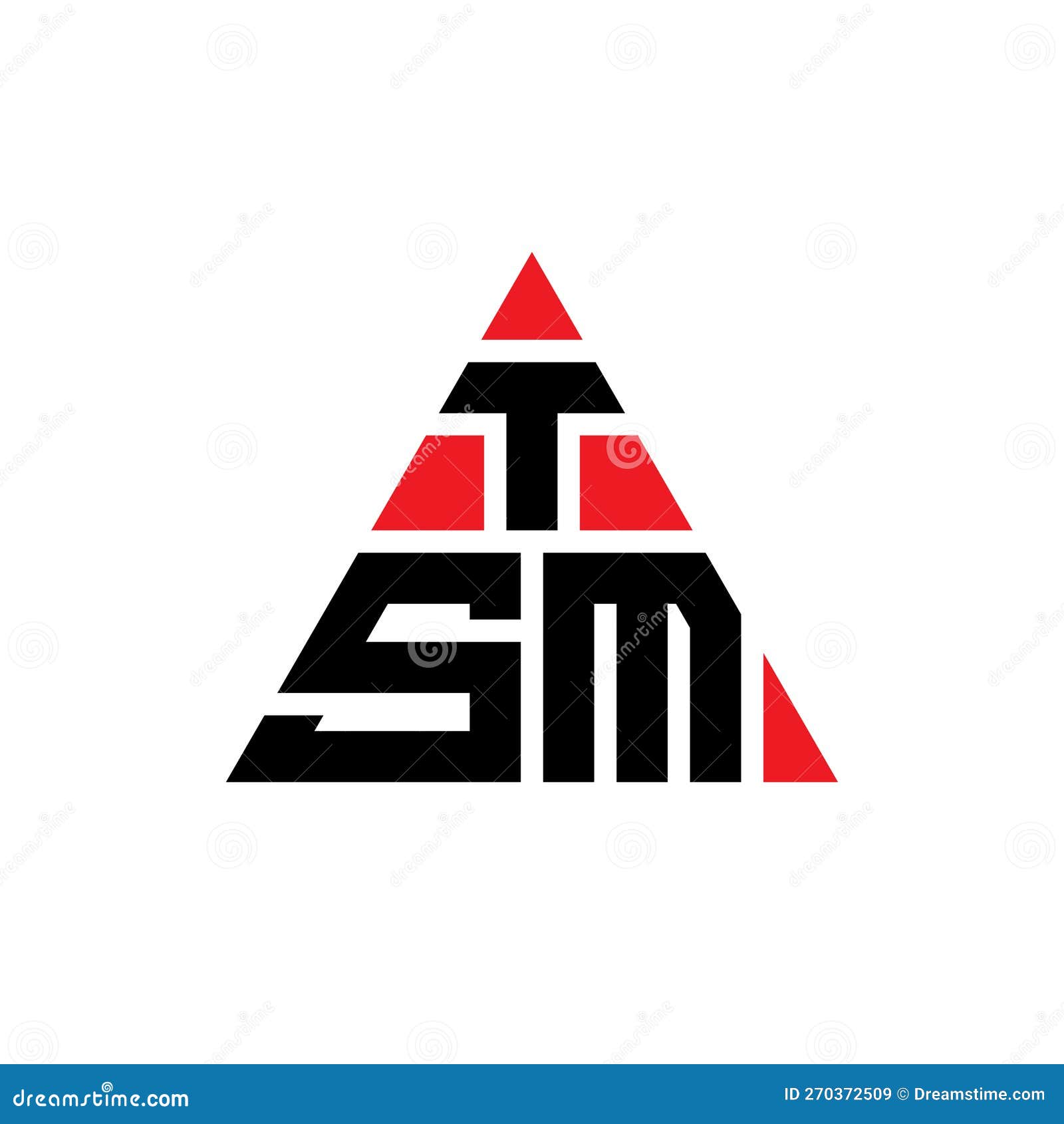 TSM Triangle Letter Logo Design with Triangle Shape. TSM Triangle Logo ...