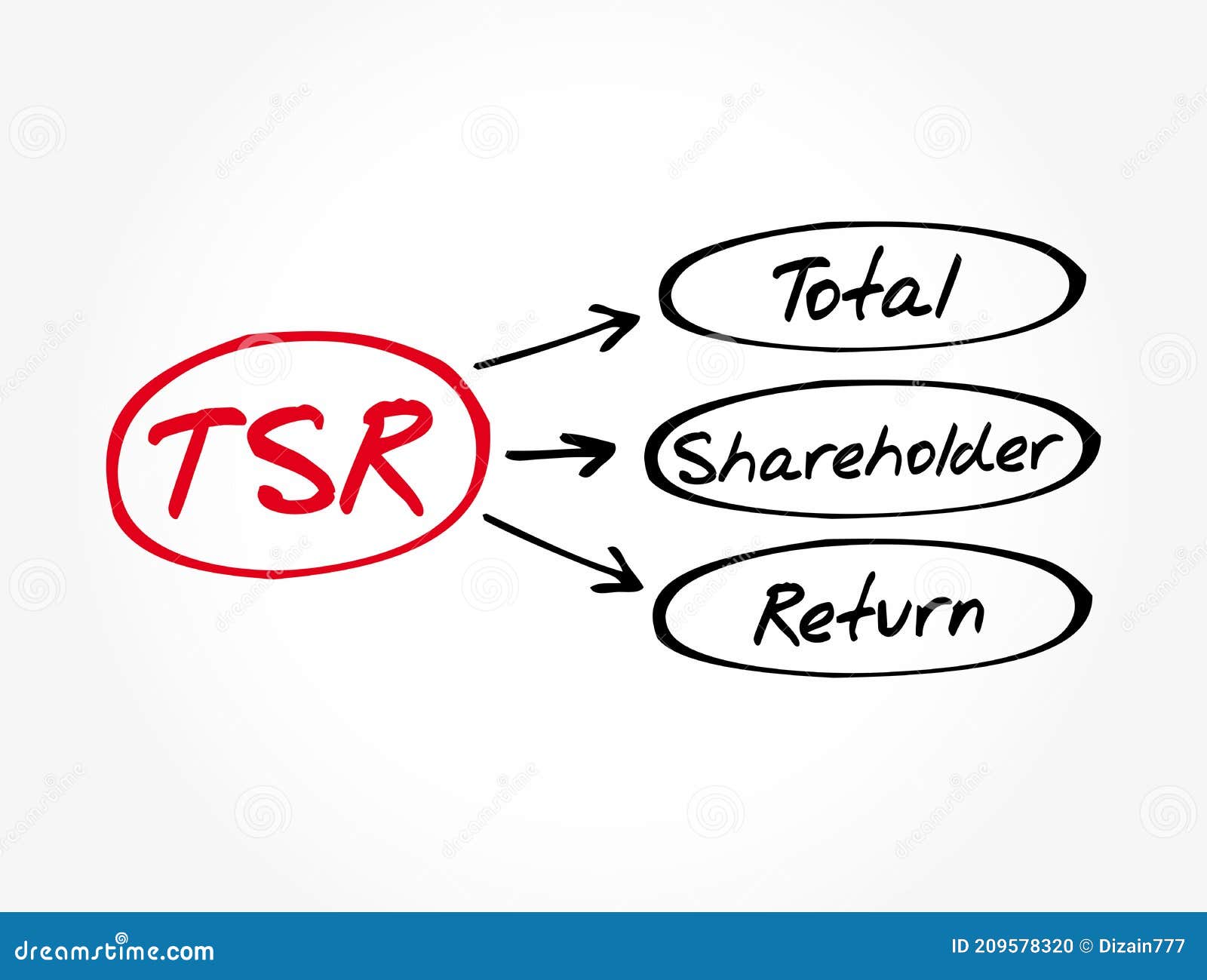 Tsr Total Shareholder Return Concept With Big Word Or Text And Team ...