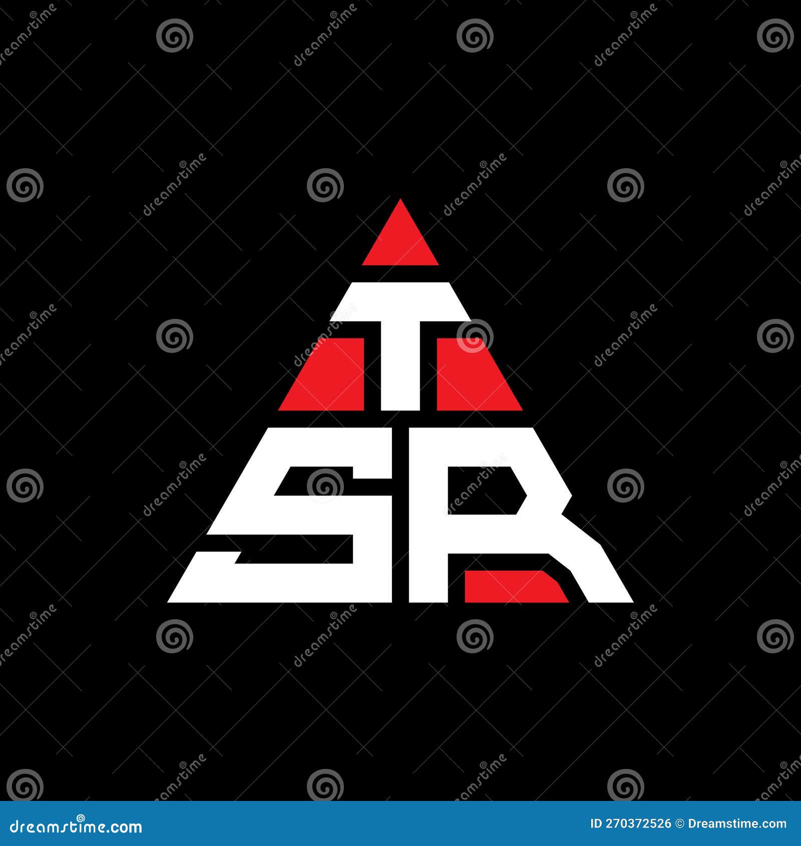 TSR Triangle Letter Logo Design with Triangle Shape. TSR Triangle Logo ...