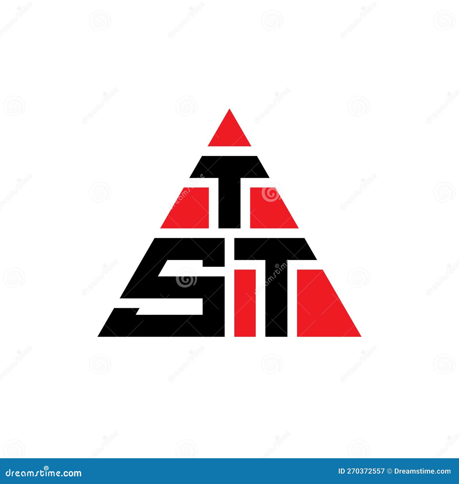TST Triangle Letter Logo Design with Triangle Shape. TST Triangle Logo ...
